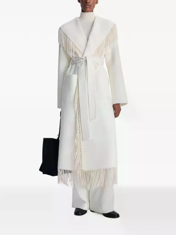 Simkhai Carrie Fringe Coat - Neutrals