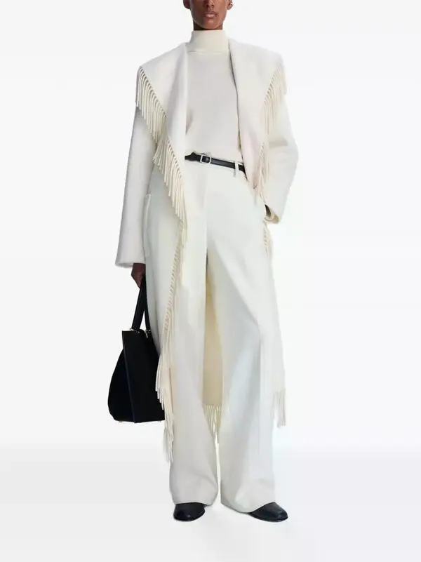Simkhai Carrie Fringe Coat - Neutrals
