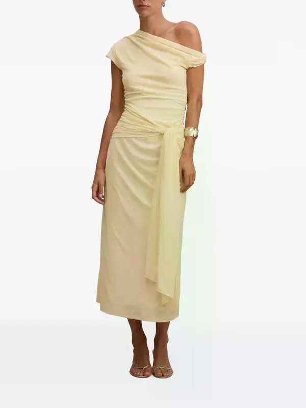 EVER NEW Piper Draped Tie Midi Dress