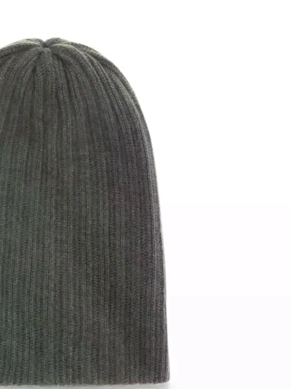 BAZISZT Kuls Ribbed-knit Beanie Hat - Grey