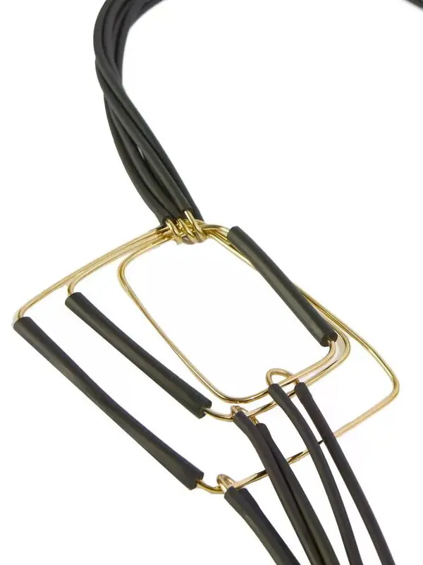 Liviana Conti Lia Geometric-pendant Multi-strand Necklace - Black