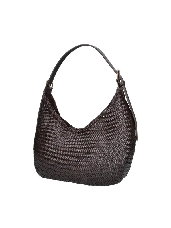 Dragon Diffusion Shoulder Bag "luna Mezza - Brown