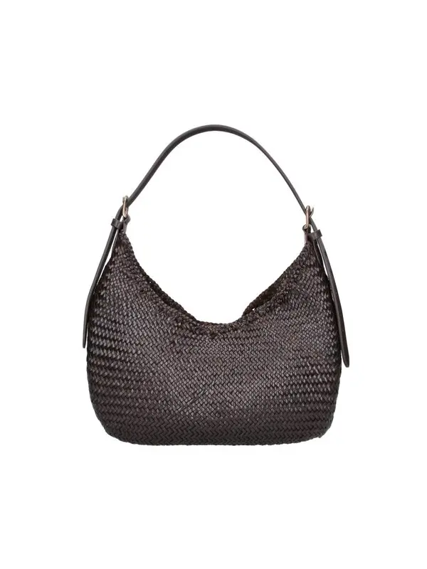 Dragon Diffusion Shoulder Bag "luna Mezza - Brown