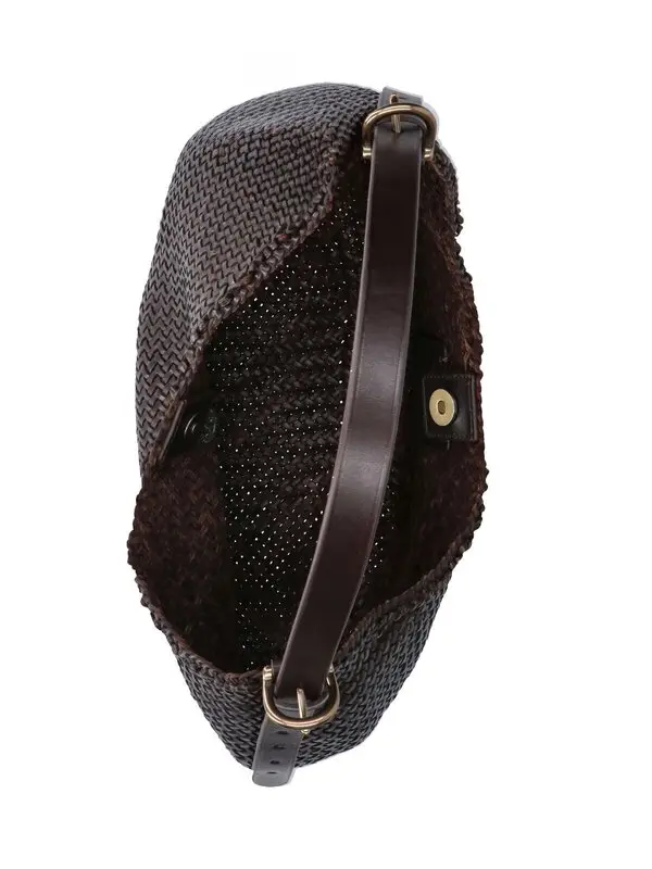 Dragon Diffusion Shoulder Bag "luna Mezza - Brown