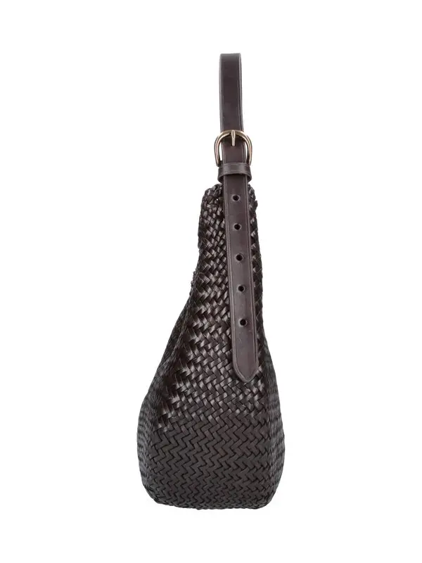 Dragon Diffusion Shoulder Bag "luna Mezza - Brown
