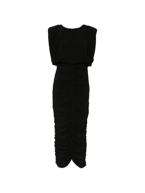 Aje Lunaria Jersey Midi Dress - Black