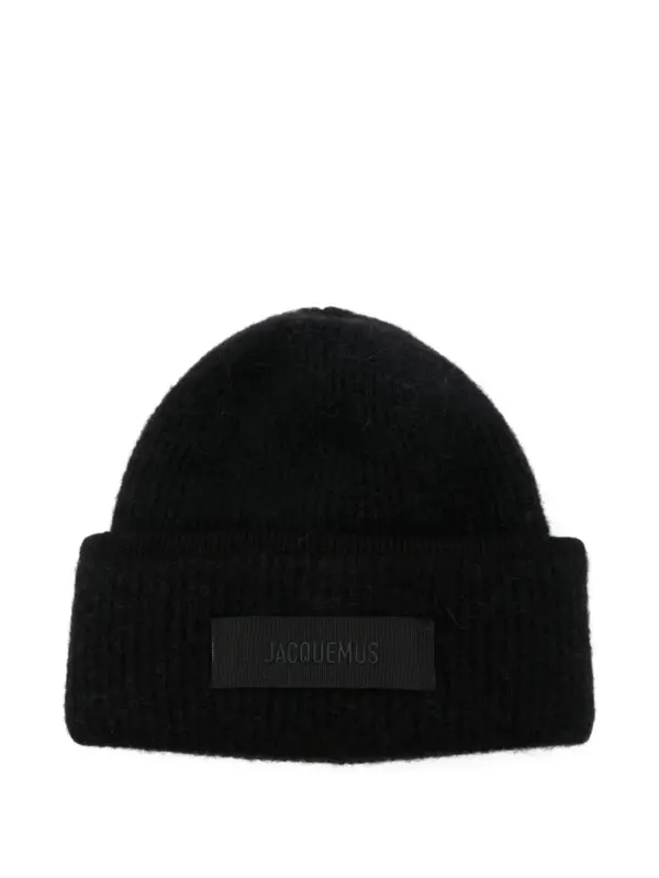 Jacquemus The Grosgrain Beanie - Black