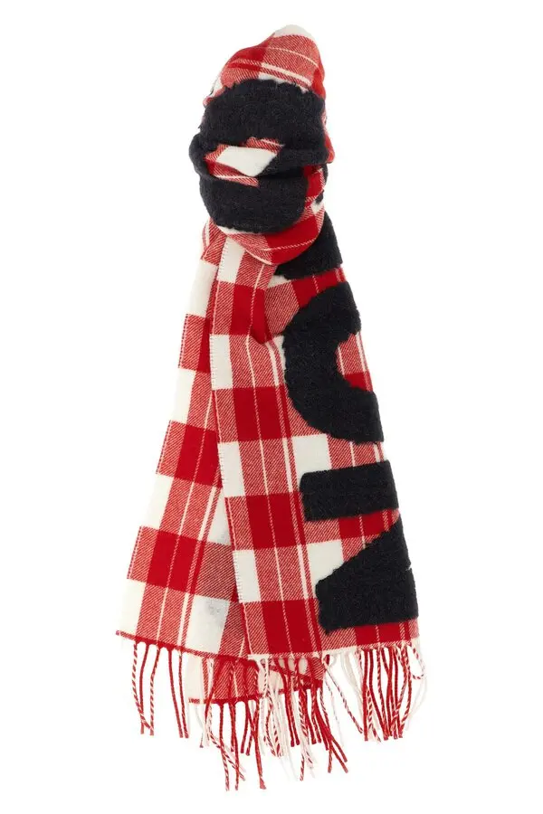 J.W.ANDERSON J. W.anderson 'checke Logo' Scarf