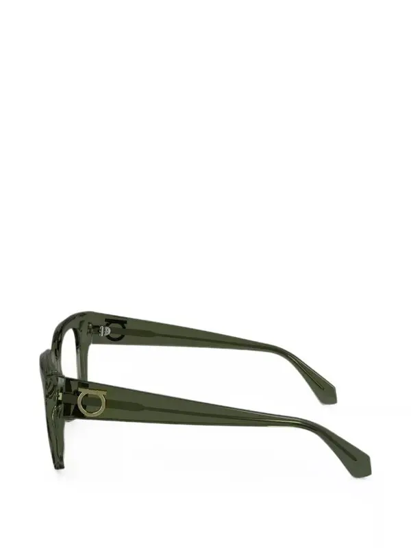 FERRAGAMO Gancini Geometric-frame Glasses