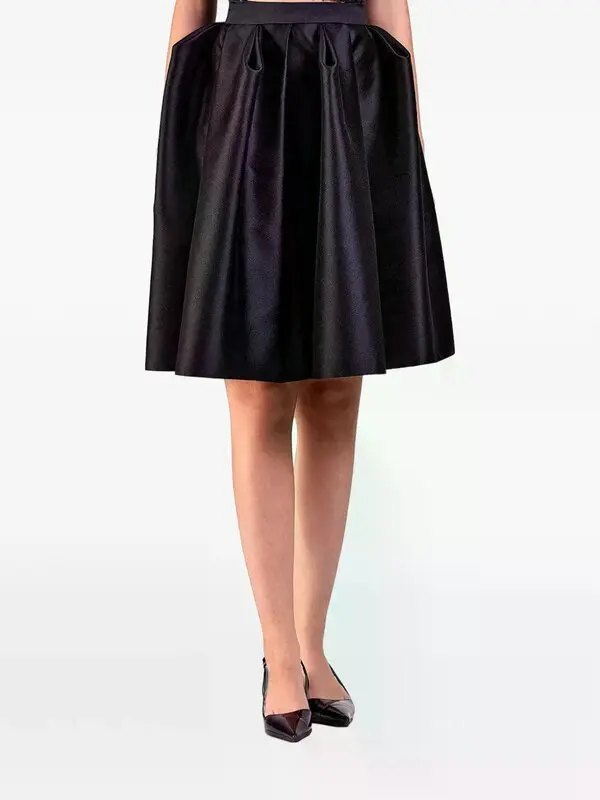 GEMY MAALOUF Pleated Structured Skirt