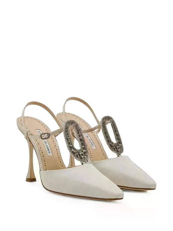 Manolo Blahnik Truta Crystal-embellished Pumps