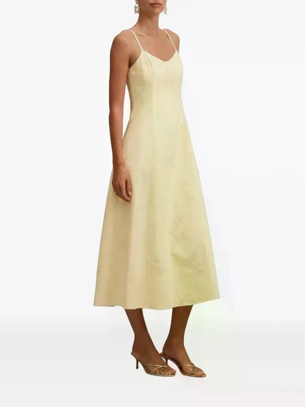 EVER NEW Tiffany Sequin-embroidered Midi Dress
