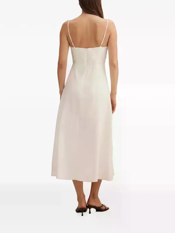 EVER NEW Alice Gathered Hardware-detail Midi Dress