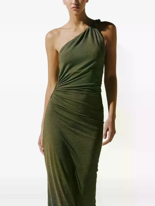 BAOBAB Celele One-shoulder Ruched Maxi Dress