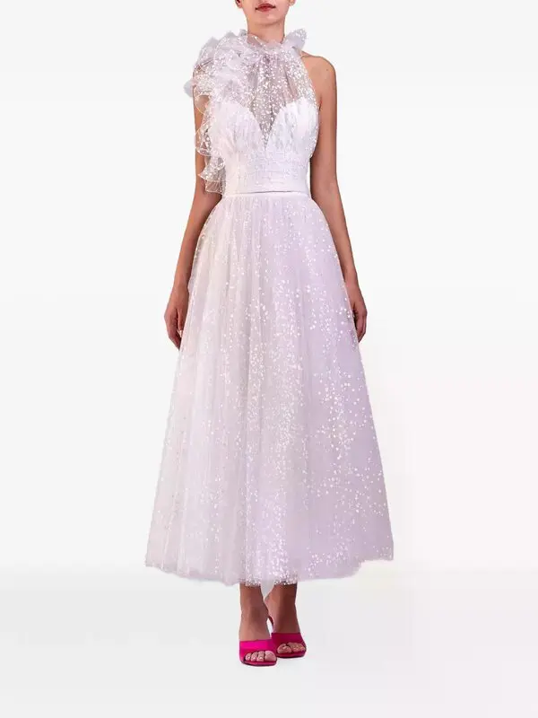 GEMY MAALOUF Polka-dot Tulle Skirt