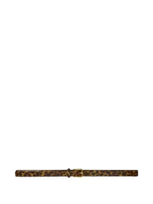 Liviana Conti Jade Leopard-print Pony-hair Belt