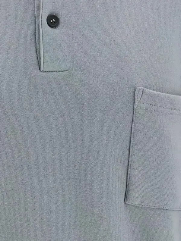 GR10K Replicated 30001 Chest-pocket Polo Sweatshirt - Grey