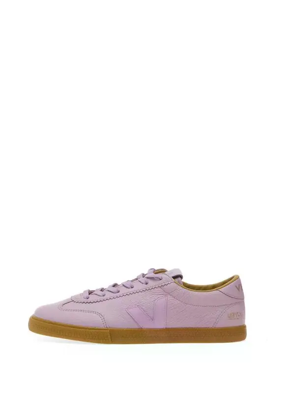VEJA Volley Grained Leather Sneakers - Purple