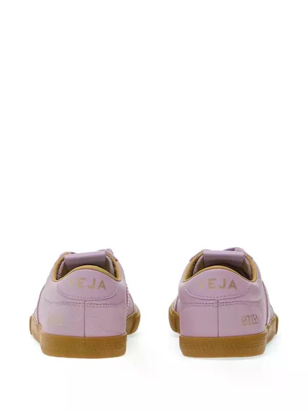 VEJA Volley Grained Leather Sneakers - Purple