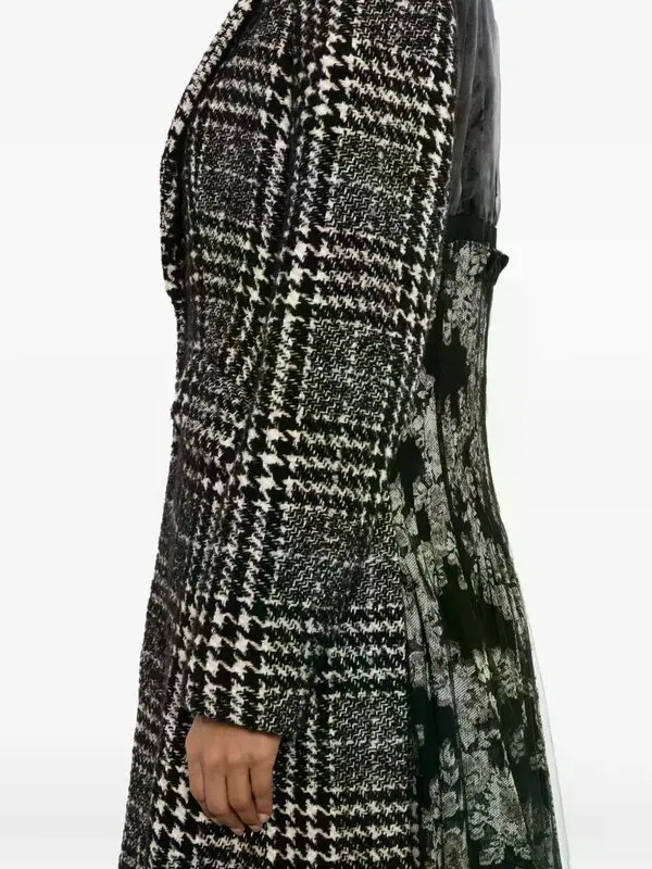 QUETSCHE Prince Of Wales Check Layered Coat