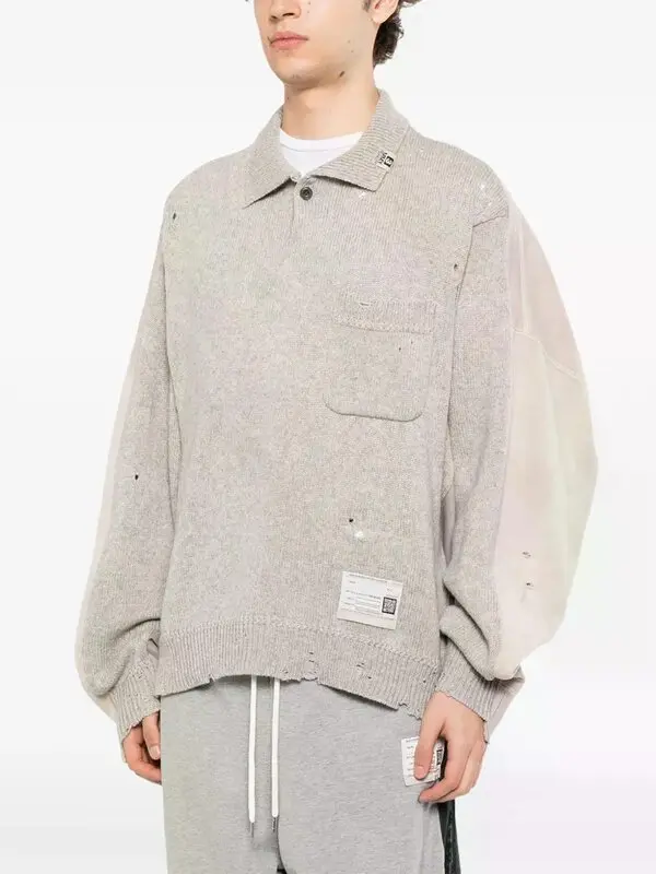 Mihara Yasuhiro Sweatshirt Combined Sweater