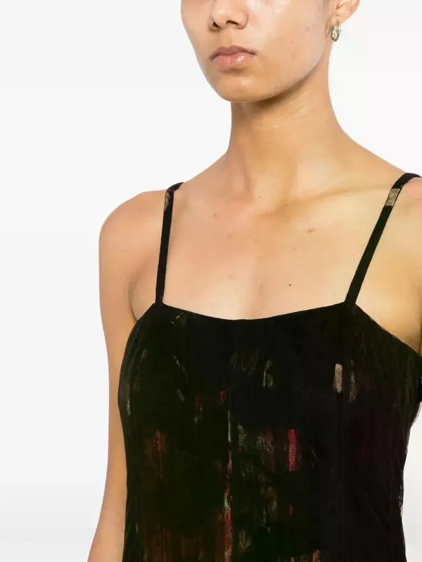 QUETSCHE Floral-print Tulle-overlay Dress