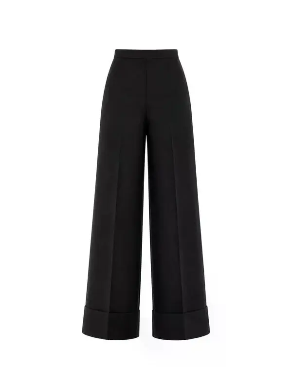 GEMY MAALOUF Pressed-crease Turned-up-cuff Trousers