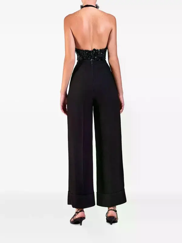 GEMY MAALOUF Pressed-crease Turned-up-cuff Trousers