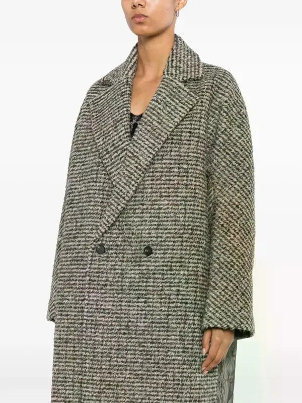 QUETSCHE Tweed Double-breasted Coat