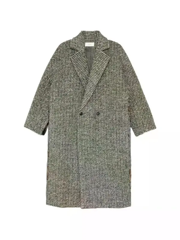 QUETSCHE Tweed Double-breasted Coat