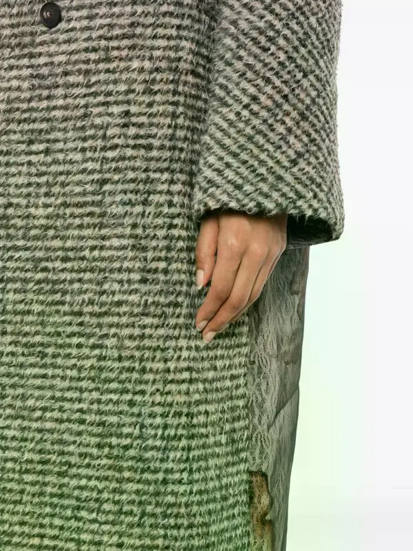 QUETSCHE Tweed Double-breasted Coat