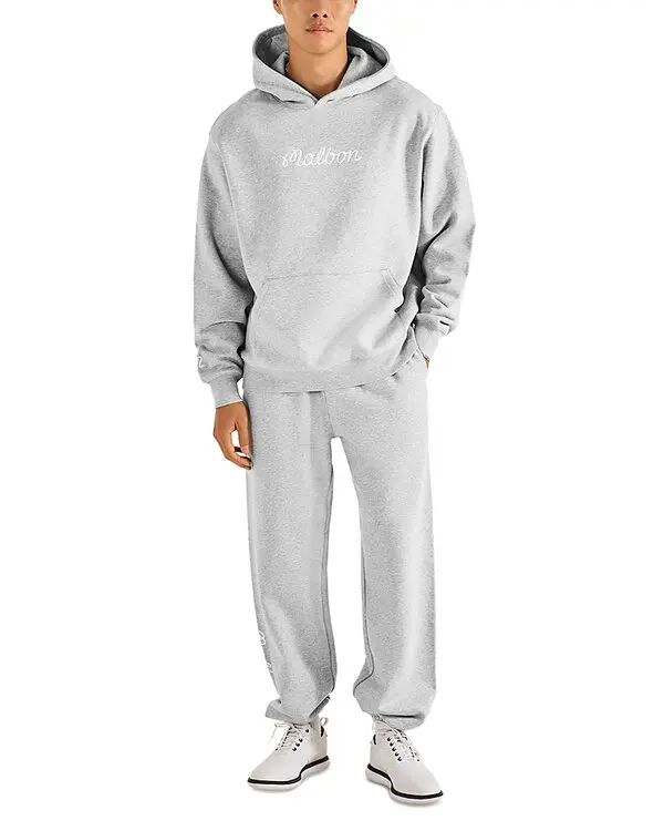 MALBON Fesque Cotton Logo Hoodie