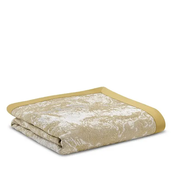 CELSO DE LEMOS Waltz Egyptian Cotton Blend Duvet Cover, Queen - Miel