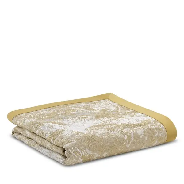 CELSO DE LEMOS Waltz Egyptian Cotton Blend Duvet Cover, Queen - Miel