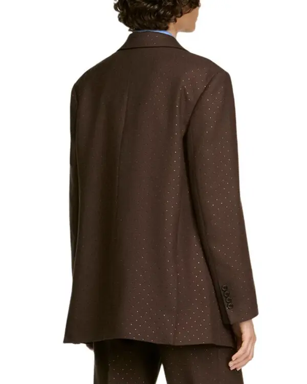 Sandro Beatrice Relaxed Rhinestone Blazer