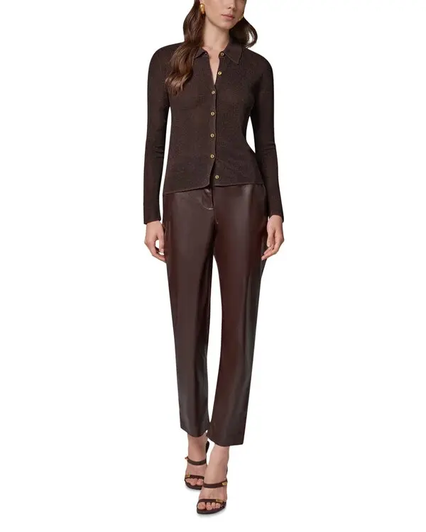 Donna Karan New York Collared Cardigan