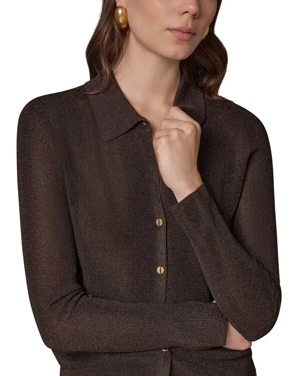 Donna Karan New York Collared Cardigan