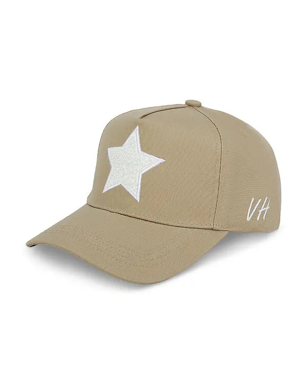 Vintage Havana Two Tone Star Trucker Hat - Khaki/white