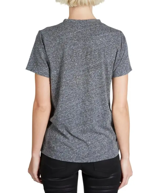 Lauren Moshi Capri Crystal Bitting Lip Tee