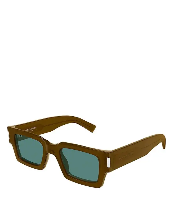 Saint Laurent Square Sunglasses, 50mm - Brown