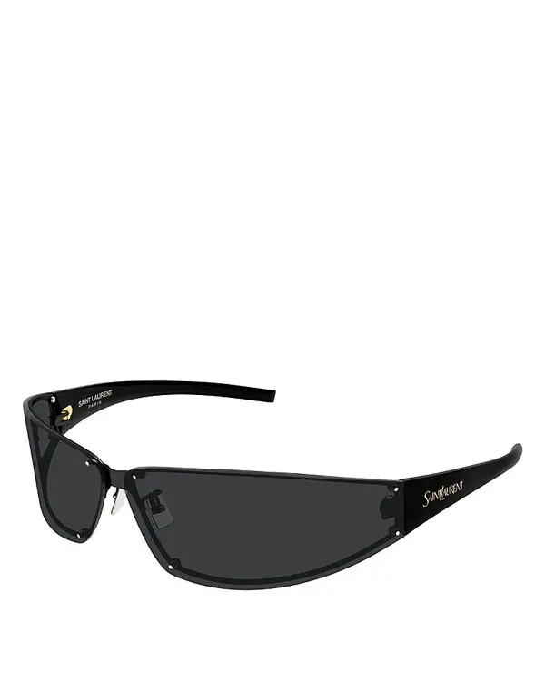 Saint Laurent Rectangular Sunglasses, 82mm