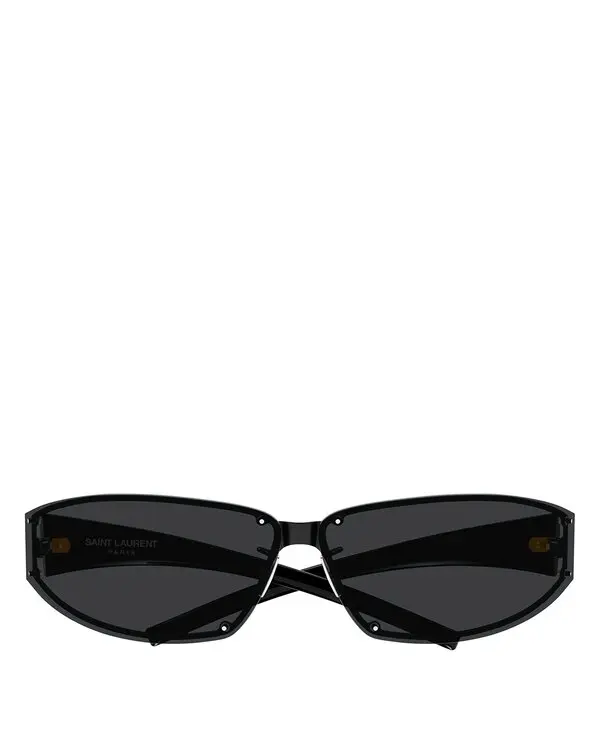 Saint Laurent Rectangular Sunglasses, 82mm