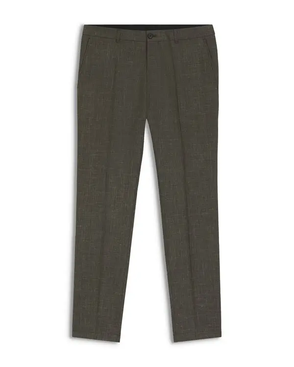 BOSS C-genius Wool & Linen Melange Slim Fit Suit Pants - Open Green
