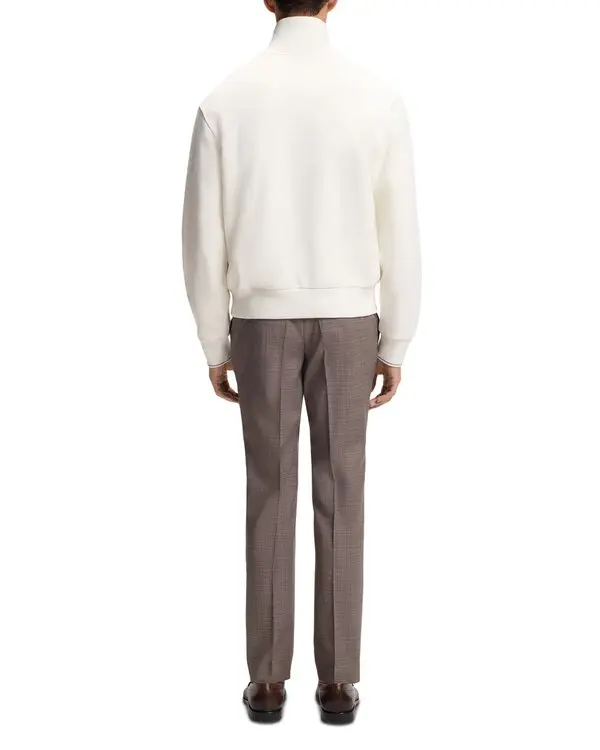 BOSS C-seidler Quarter Zip Cotton Sweatshirt
