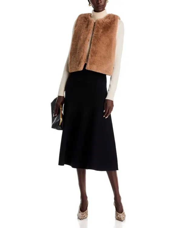 Echo Heirloom Sheared Faux Fur Vest - Chai
