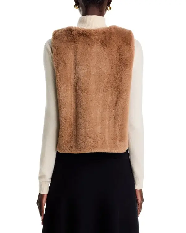 Echo Heirloom Sheared Faux Fur Vest - Chai