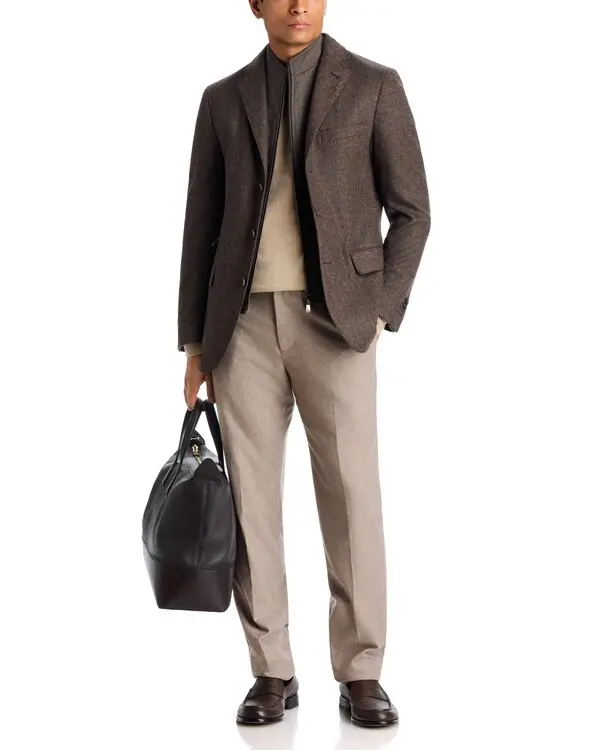 Corneliani Wool & Cashmere Removable Bib Id Jacket
