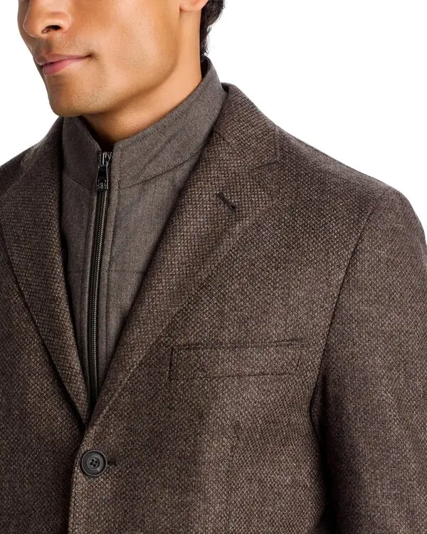 Corneliani Wool & Cashmere Removable Bib Id Jacket