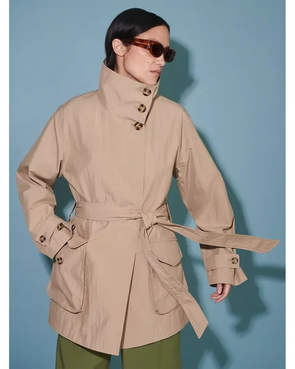 Varley Celina Cotton Blend Belted Jacket
