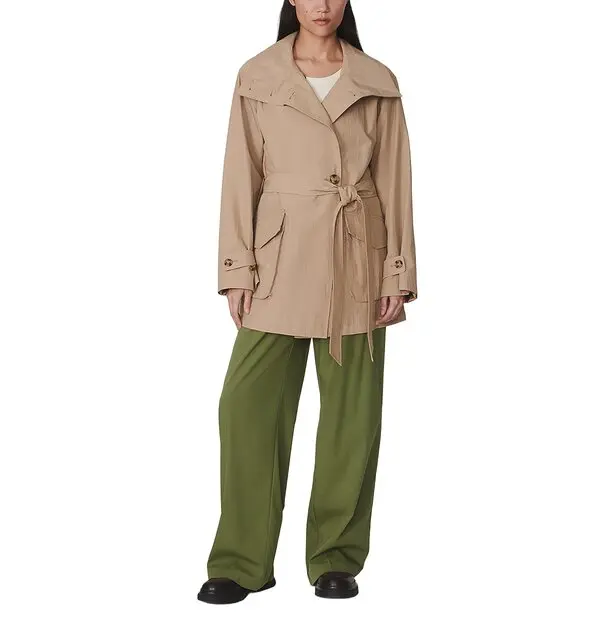 Varley Celina Cotton Blend Belted Jacket